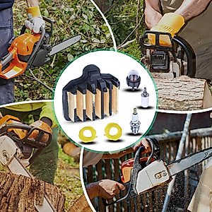 Adefol Air Filter Kit for Poulan PP5020AV 575296301 Chainsaw Replacement Parts with Fuel Filter, Primer Bulb, Spark Plug, Fuel Line Accessories