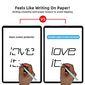 Tukellen Paper Screen Protector for iPad Air 5th/4th 10.9 Inch/iPad Pro 11 Inch(2022&2021&2020&2018) Drawing Writing Feels Like On Paper,Anti Glare Matte Flim(2 Pack)