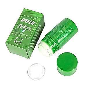 Koozy Green Tea Mask Stick - Deep Clean Oil Control Cleansing, Moisturizing, Skin Brightening, Blackhead Remover with Green Tea Extract For All Skin Types of Men and Women