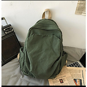 Lightweight Travel Canvas Backpack Vintage Daypack YK2 Backpack Multipurpose Adjustable Shoulder Straps Backpack Travel