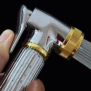 JIYTG Toilet Brush Bidet Sprayer Kit Hand Held Shower Bidet Tap Spray Booster Toilet Bidet Shower Spray Gun