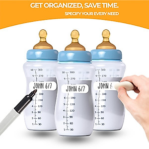 Reusable Multipurpose Blank Labels for Food Containers, Freezer, Fridge – 120pcs Labels for Organizing - Erasable Kitchen Labels - Removable Labels - Labels for Jars, Storage, Pantry (Blank Labels)