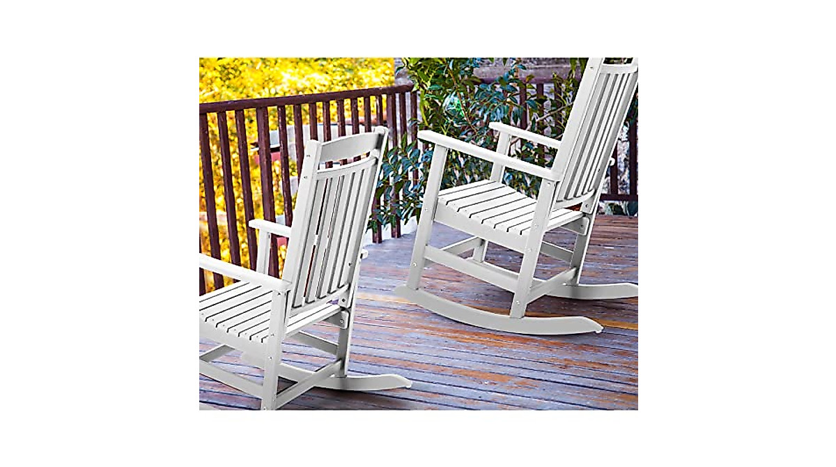 Comfortable Patio Rocking Chairs Set of 4 - FUNBERRY