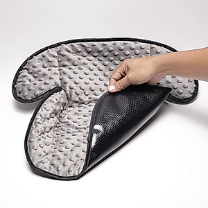 Piddle Pad Car Seat Protector, Waterproof Potty Training Seat Saver Pads for Infants Baby and Toddlers, Machine Wash and Dry（Grey)