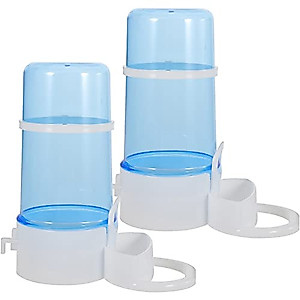 balacoo 2Pcs Small Animal Automatic Feeder Bird Hamster Water Dispenser Pet Food Dispenser Pet Water Bowl for Hamster Small Pet Bird