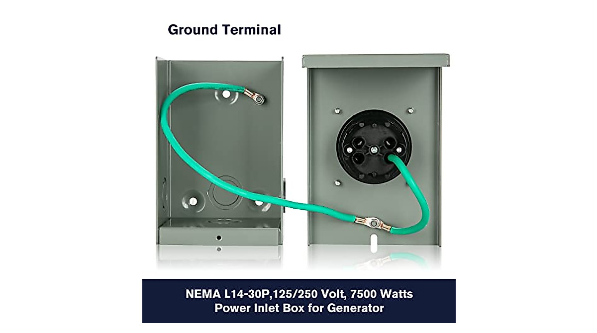 PAULINN 30A Generator Power Inlet Box - Weatherproof Design