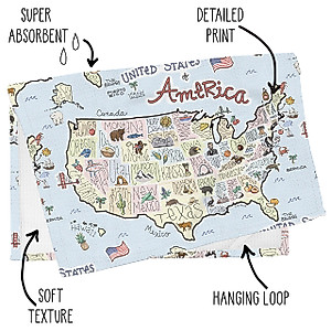 Fish Kiss State Map Multi-Use Towel (New York)