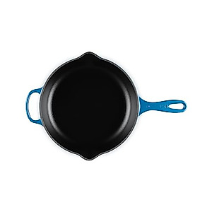 Le Creuset Enameled Cast Iron Signature Iron Handle Skillet, 10.25" (1-3/4 qt.), Marseille