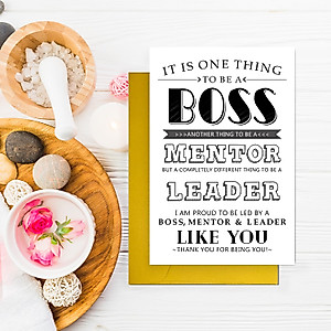 RUALOVE Funny Boss Birthday Day Card, Best Birthday Card for Boss, Appreciation Card For Mentor, Happy Boss Day For Men Woman, Card For Boss, Gift For Boss Lady, Happy Birthday Card Boss