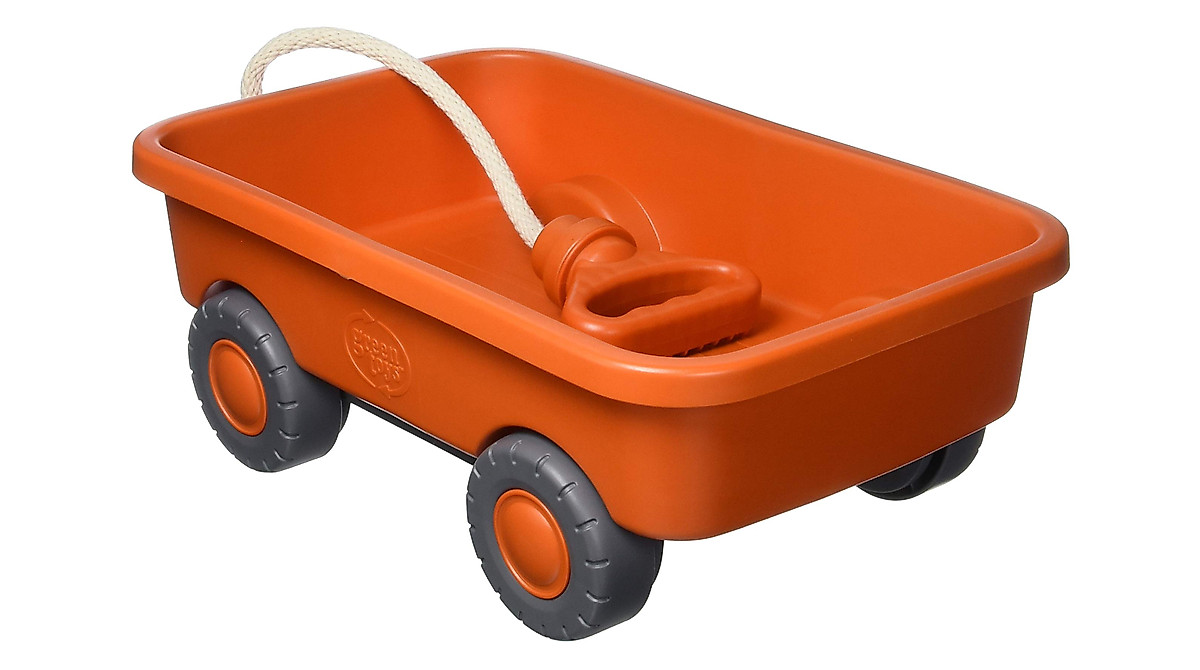 Green Toys Orange Wagon - Eco-Friendly Kids Outdoor Toy