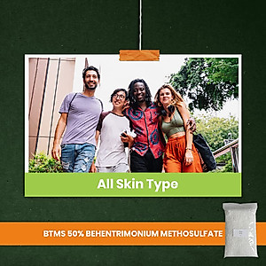 4 OZ BTMS 50 conditioning emulsifier derived from colza oil and Consists of Behentrimonium Methosulfate, Cetyl Alcohol and Butylene Glycol. BTMS 50 emulsifying wax for Beauty Products 4 OZ