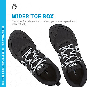 Xero Shoes Women’s Prio Orignal Barefoot Cross Trainer | Lightweight, Zero Drop Sole | Running Shoes for Women Black/White