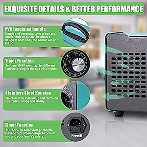 0zone Generator, 20,000 mg/h 0zone Machine Odor Removal Odor Eliminator Deodorizer 0zonator 0zone Generator Air Purifier for Home, Auto, Smoke Cars