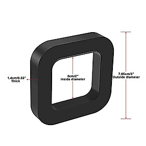 AEDIKO 8pcs Hitch Receiver Silencer Pad 2inch for All 2 inch Trailer Hitch Receiver to Adjustable Ball Mounts,Reduce Rattle,Eliminate Noise and Provide Cushion Between Receivers and Tow Hitches