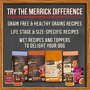 Merrick Dry Dog Food, Real Chicken and Sweet Potato Grain Free Dog Food Recipe - 22 lb. Bag