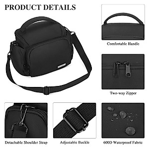 G-raphy Camera Bag Camera Case DSLR SRL Bag Photography Accessories Camera Storage Carrying Case with Removal Straps for Women Men