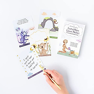 Slumberkins Lunch Box Notes For Kids - 180 Pack | Positive Affirmations, Encouragement, & Connection Cards For School Day Support