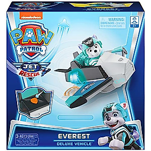 Paw Patrol, Jet to The Rescue Everest Deluxe Transforming Vehicle Toy with Lights and Sounds, Amazon Exclusive