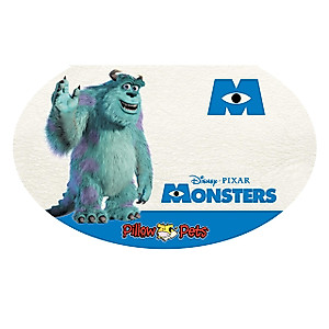 Pillow Pets Monsters Inc 16" Sulley Stuffed Animal, Disney Monsters University Plush Toy, Blue