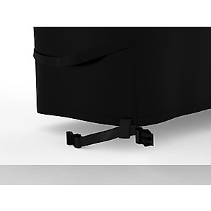 BroilPro Accessories Waterproof Grill Cover for Masterbuilt 560/800 Digital Charcoal Smoker Cover, MB20080220 Gravity Series Grill, 600D Heavy Duty Material, Black (BPA268)