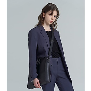 HYOJI Messenger Bag for Men –Vegan Leather Laptop Horizontal Bag for Women Fits 16In Laptop – Crossbody Bag Men Shoulder Bag with Shoulder Strap