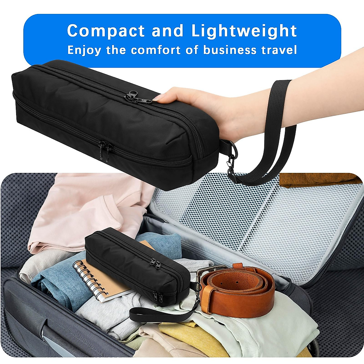 CaSZLUTION Portable Printer Case for JADENS Wireless Portable Printer, Travel Storage Bag Compatible with Phomemo M08F Portable Thermal Printers, Letter & A4 Parper and Cable (Case Only)