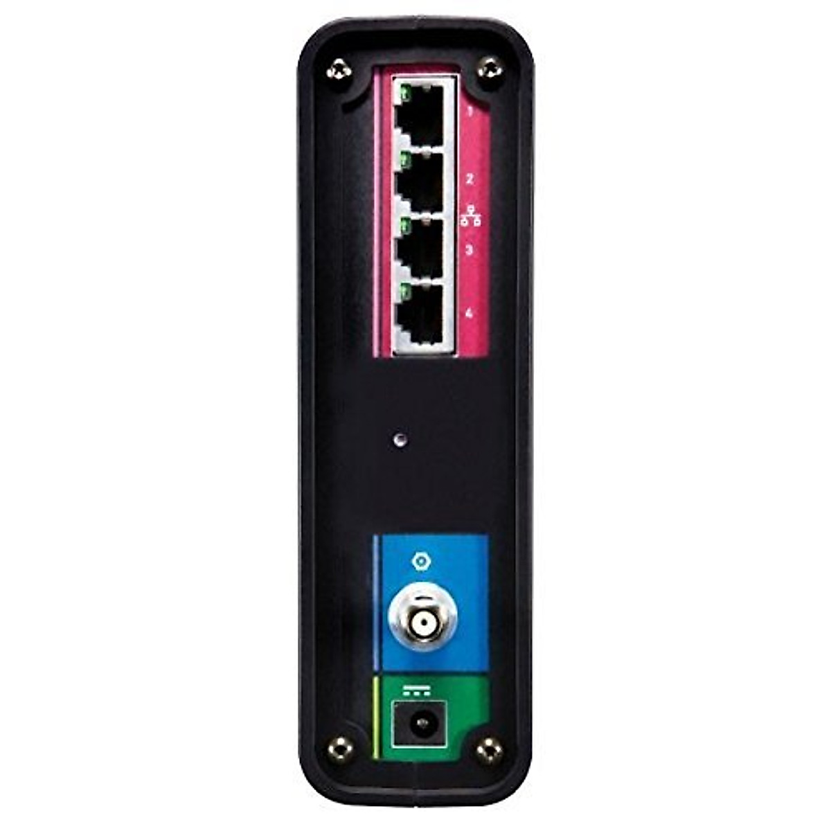 ARRIS SURFboard SBG6580 DOCSIS 3.0 Cable Modem/ Wi-Fi N300 2.4Ghz + N300 5GHz Dual Band Router - Retail Packaging Black (570763-006-00) (Renewed)