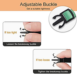 WROSWT Leather Cat Collar,2 Pack Breakaway Safety Buckle Collar with Name Tag and Airtag Case,Adjustable for Girl Boy Kitten (Blue + Green)