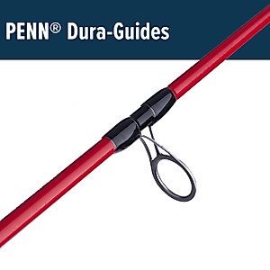 PENN Mariner III Boat Spinning Fishing Rod, Black/Red, 6'6" - Medium - 1pc - 30-50lb