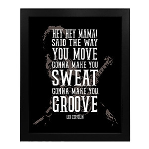 Black Dog - Led Zeppelin Retro Music Decor Wall Art, Our Wall Decor Music Poster is A Great Vintage Decor Print For Music Room, Office Decor, Home Decor, Man Cave Room Decor Aesthetic, Unframed - 8x10