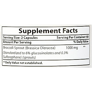 Best Naturals Broccoli Sprouts Extract, 1000 mg, 120 Count