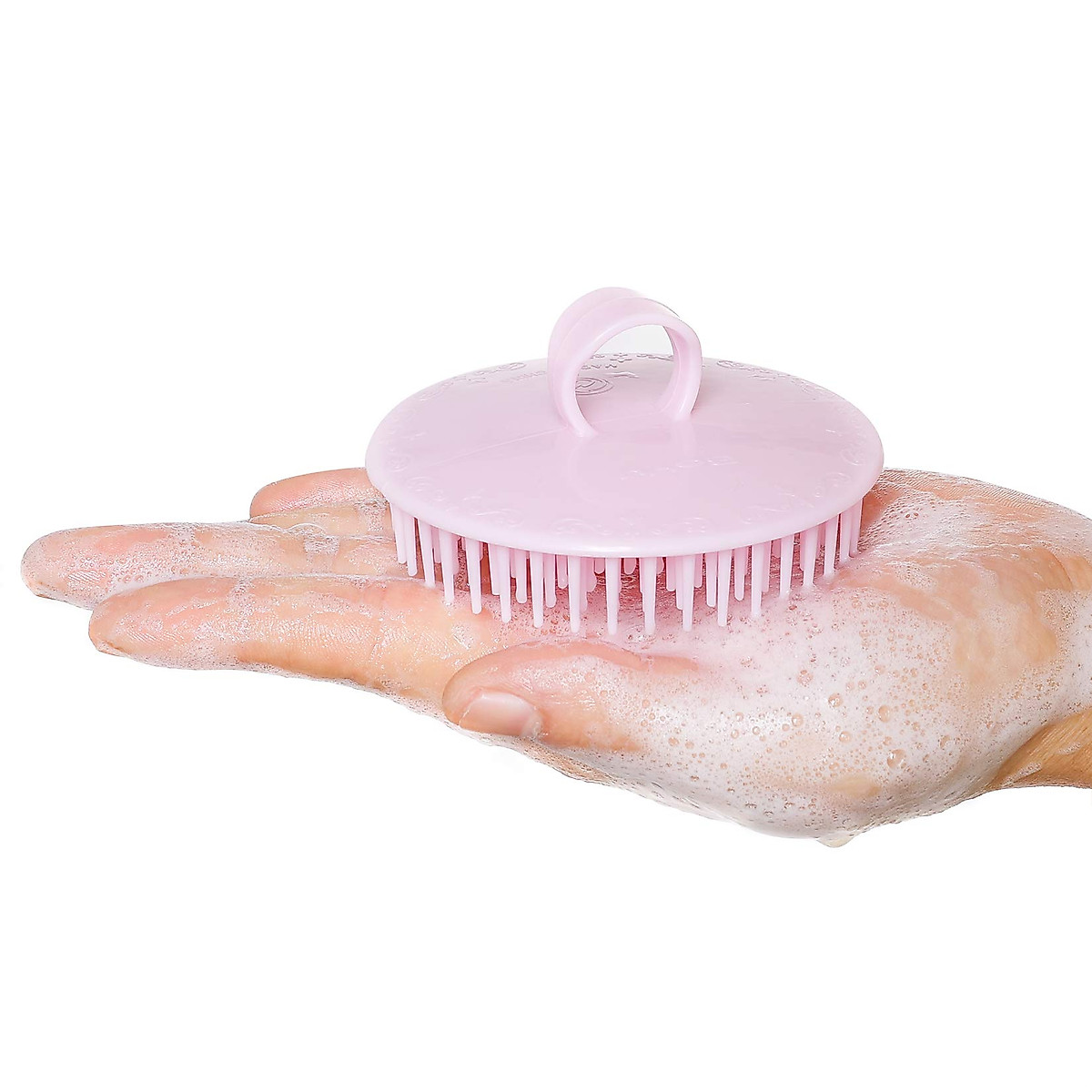 YEALIFE Hair Scalp Exfoliator Brush Dandruff Cleaning Brush, Flexible Scalp Massager Brush, Shower Scalp Shampoo Brush for Home, Office, Travel and Pets.Orange/Green-Y