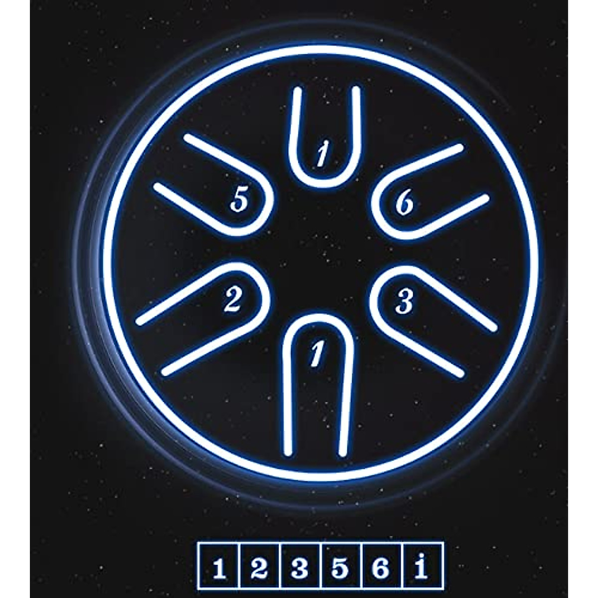 Yahpetes Worry-free Drum 5.5 Inch Steel Tongue Drum 6 Notes Musical Instruments Hand Drums with Handpan Drum with 1 Pair Mallets and Storage Drum Bag Note Sticks (Green)