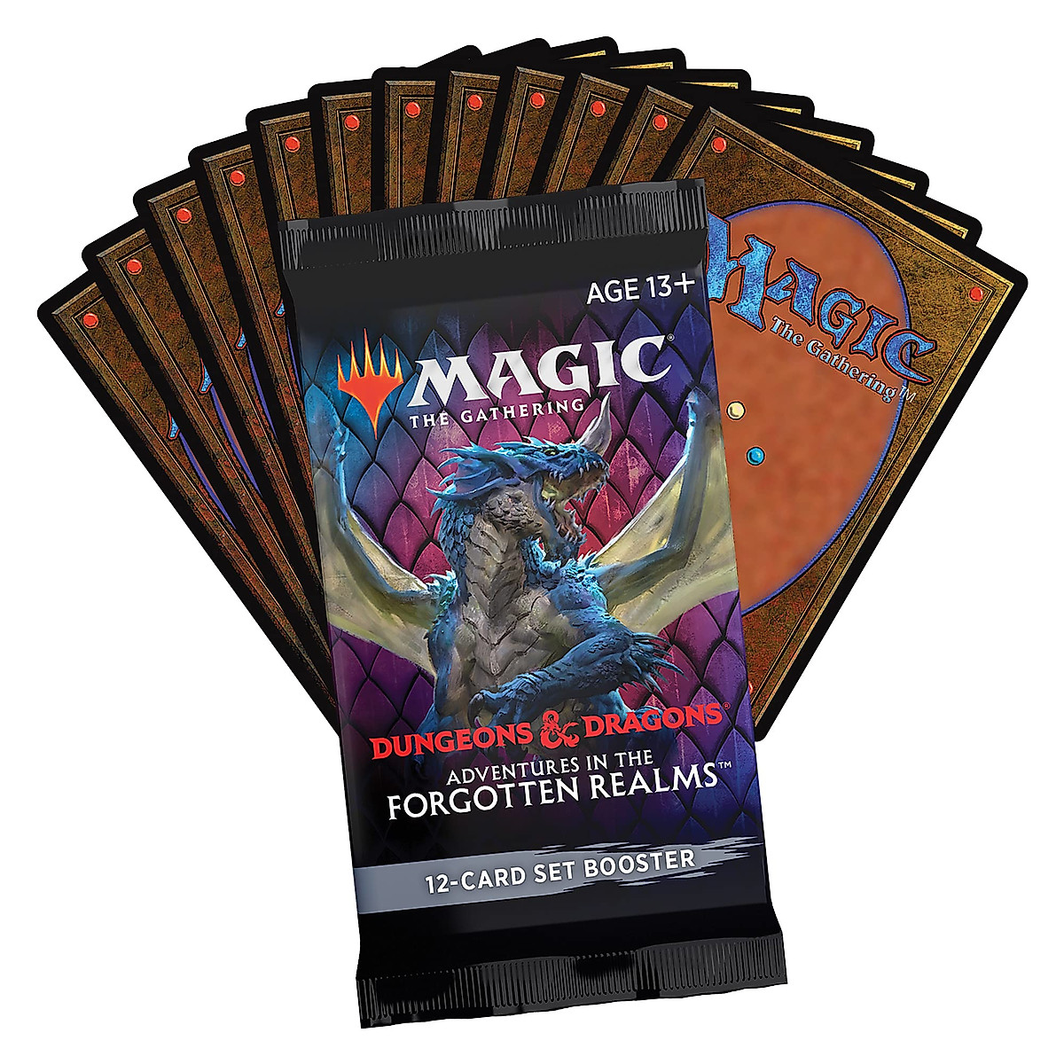Magic: The Gathering Adventures in the Forgotten Realms Set Booster Box | 30 Packs (360 Magic Cards), Black