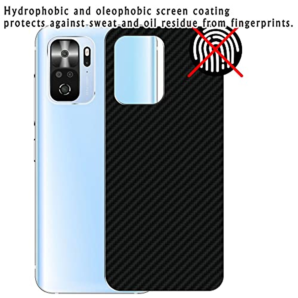 Vaxson 2-Pack Back Protector Film, compatible with Hisense E20 Black Sticker Skin [ Not Tempered Glass Screen Protectors ]