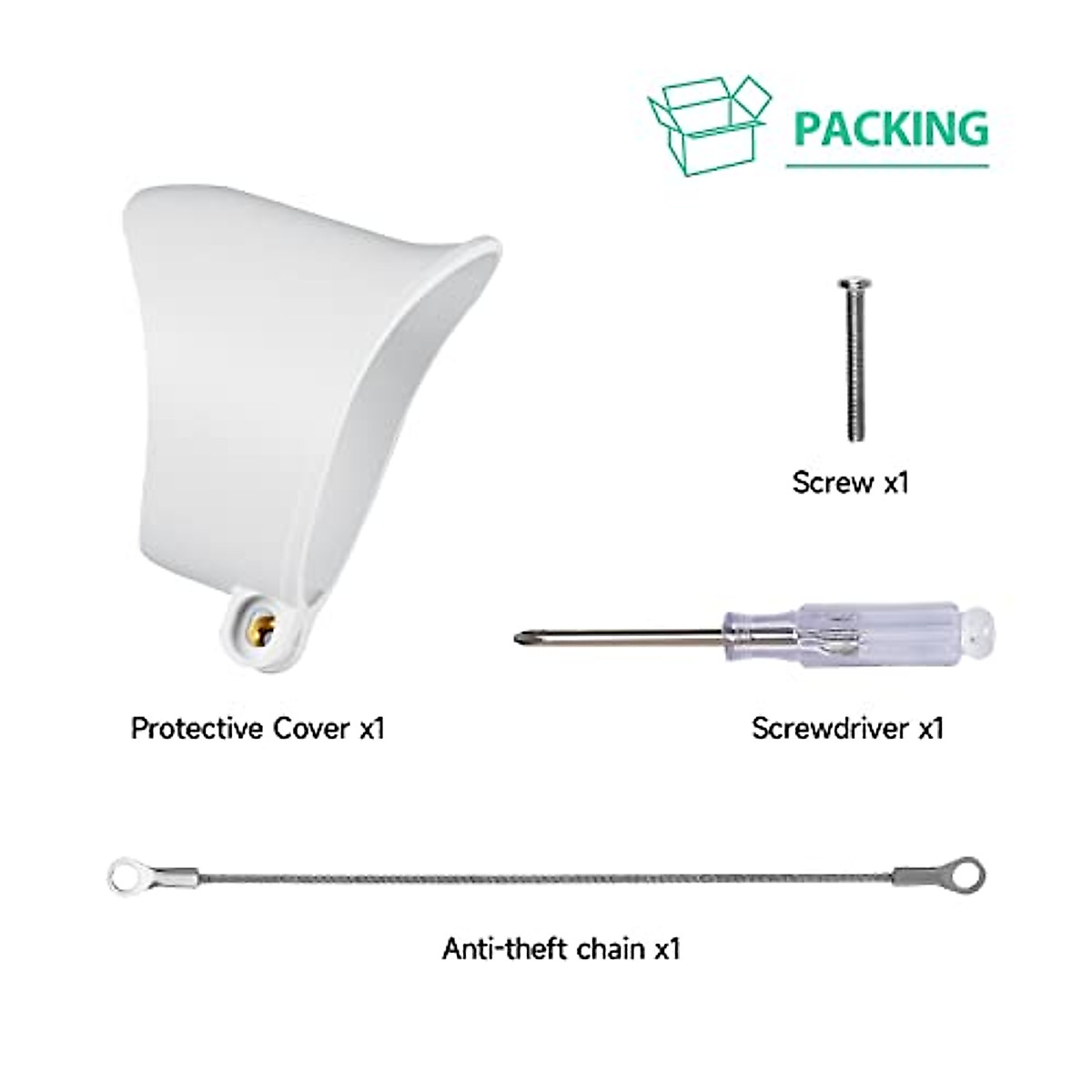 OLAIKE Anti-Drop and Anti-Theft Mount for Google Nest Cam Outdoor/Indoor,Battery-2nd Gen, Anti-Glare/Waterproof Nest Camera Mount Cover, Not Affect Nest Cam’s Night Vision(Camera Not Included), White