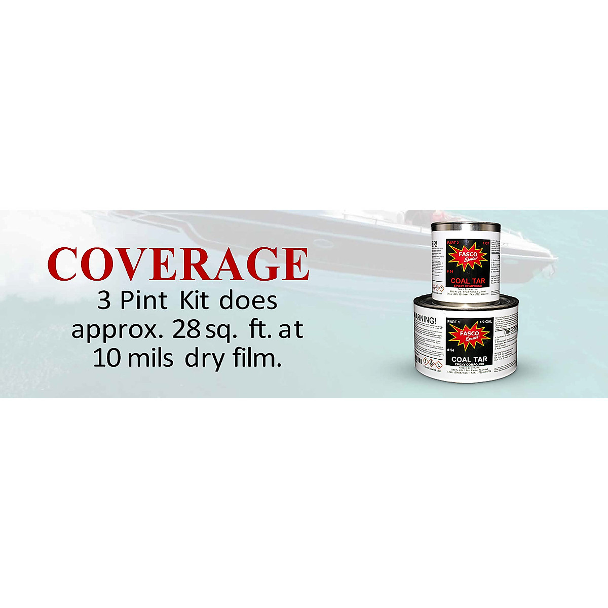 Fasco #54 - Coal Tar Epoxy - 3 Pint Kit