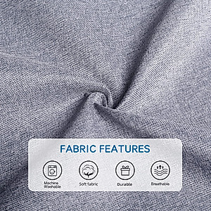 banflower Bed Wedge Pillow for Headboard Multi-Use Bolster Pillow Bed Gap Filler (0-6") Between Mattress and Headboard or Wall (Gray Twin 39"x10"x6")