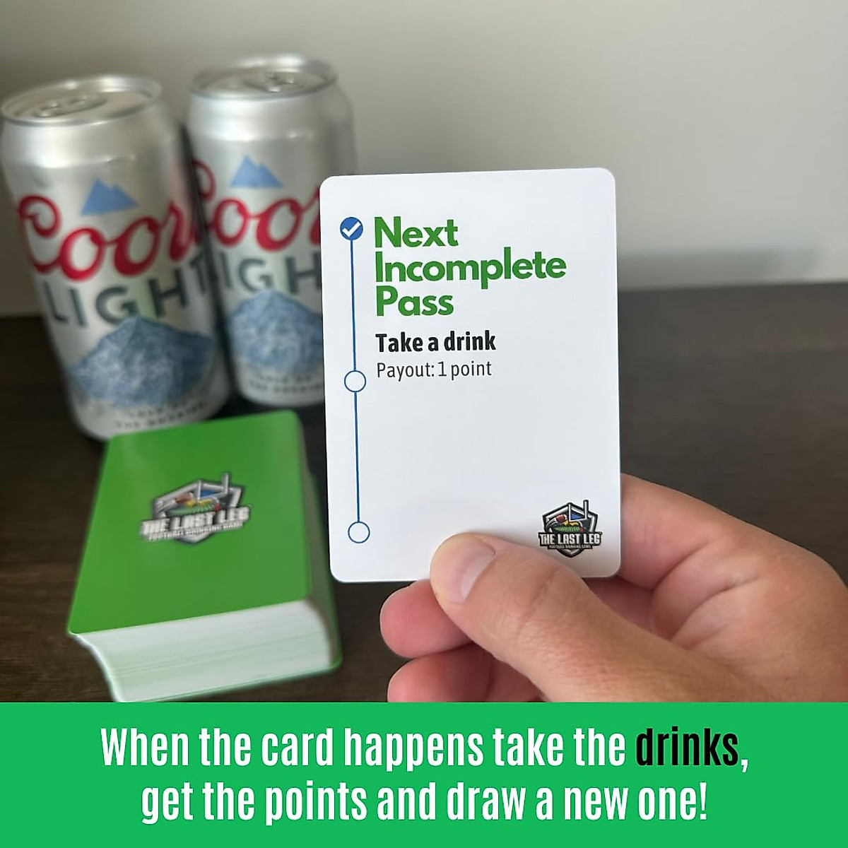 Beer Pressure The Last Leg - Live Football Drinking Game. Perfect for Game Days, Tailgates, Parties, and Pre Games.