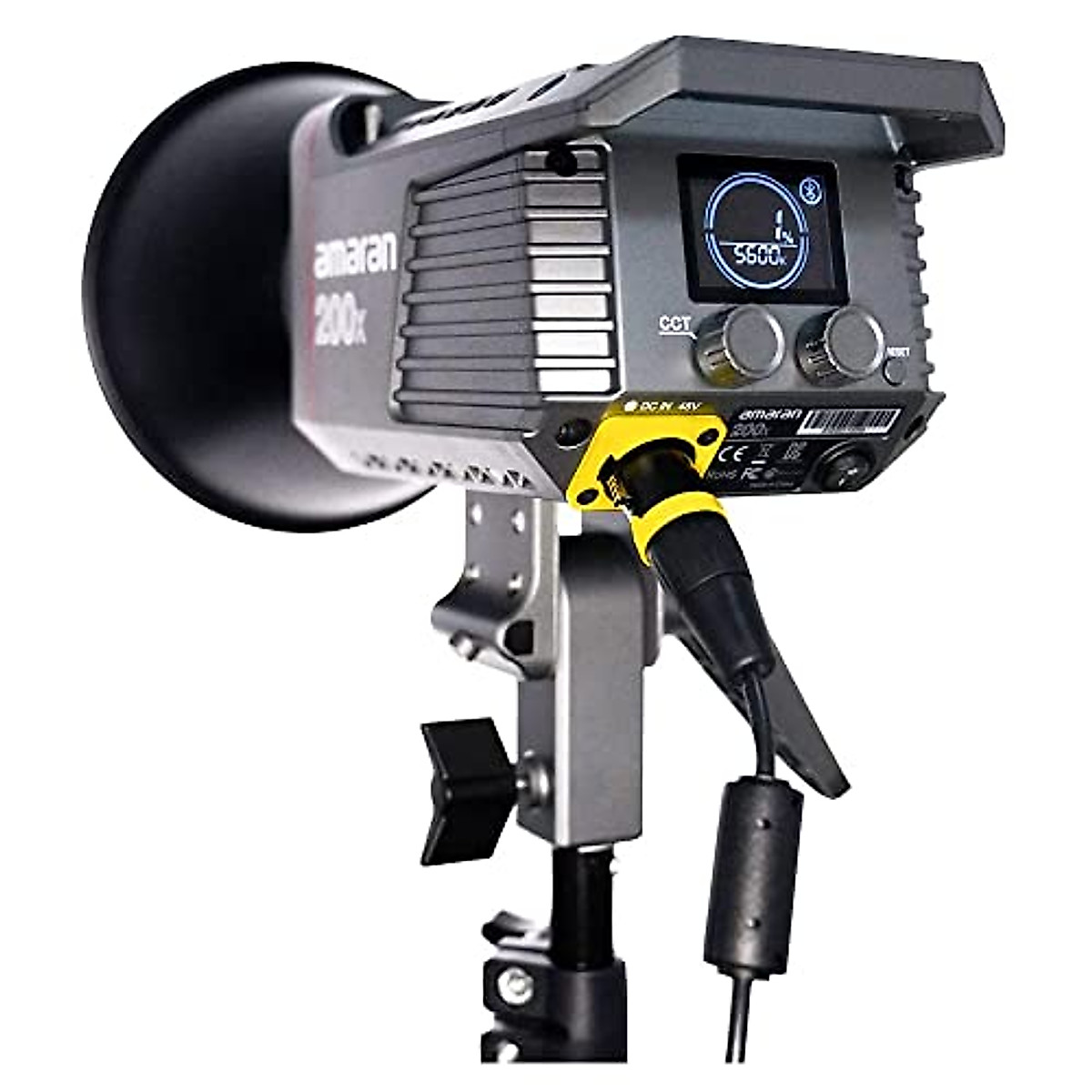 Amaran 200X COB Led Video Light Bi Color 2700K-6500K,250W,51600Lux @1M,CRI≥95,TLCI≥95,App Control,9 Pre-Programmed Lighting Effects,Ultra Silent Fan