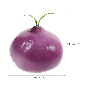 SAFIGLE 10pcs Home Decor Onion Fake Vegetable Model Desktop Decor Vegetable Photo Props Simulation Vegetables Decor False Food Model Artificial Vegetable Decor Foam Fake Fruit Pretend