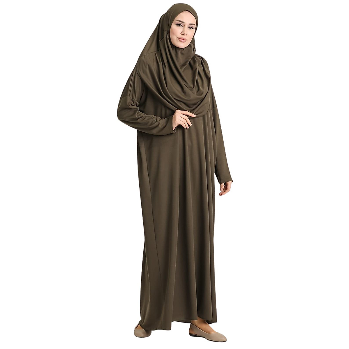 Prien Muslim Dress For Women With Hijab, Abaya, Instant Prayer Clothes Set, Islamic Wear, Dubai Kaftan Jilbab Burqa