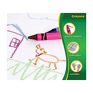 Crayola 520016 Classic Color Crayons, Tuck Box, 16 Colors
