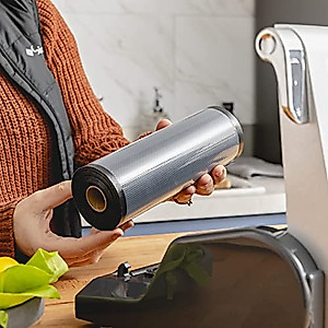 Avid Armor Vacuum Sealer Bags Rolls - 4 Pack 11"x 25' (2 Rolls) and 8"x 25' (1 Roll) & Bonus 8" x25' Black/Clear Roll Compatible with Foodsaver Food Sealer Machines BPA Free Sous Vide 100 Feet Total