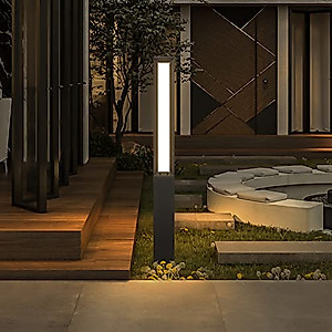 MVBT High 71 Inches Landscape Path Light, Outdoor Modern Luxury LED IP54 Waterproof Landscape Bollard Lighting for Lawn Patio Courtyard Driveway Pathway Decoration with High Voltage Wired