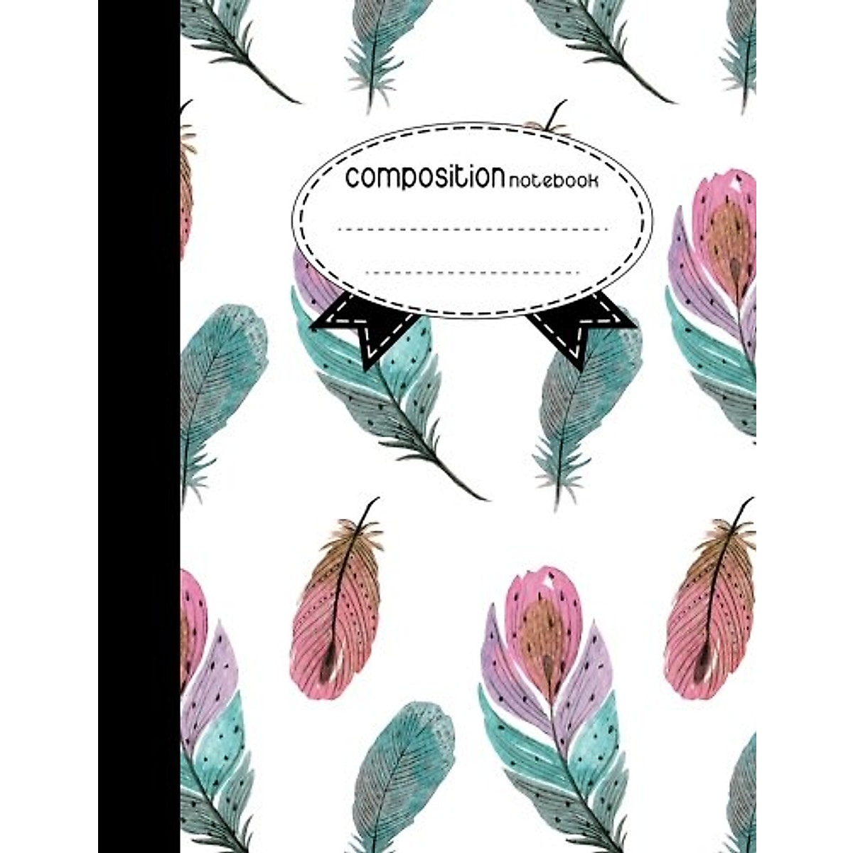 Composition Notebook, 8.5 x 11, 110 pages : Boho Style: (School Notebooks)