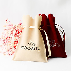 ICEBERRY Jewish Star of David Necklace for Women - Dainty 925 Sterling Silver Cubic Zirconia 6 Point Star Pendant with Singapore Chain 19.7"- Judaica Hebrew Jewelry (White)