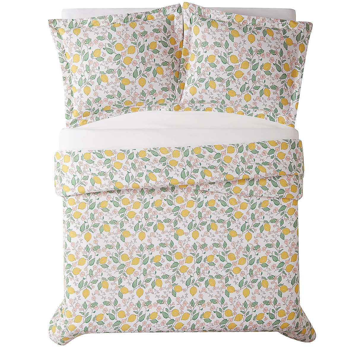 Brooklyn Loom Lemon Verbena 3-Piece Full/Queen Duvet Cover Set (DCS3577FQ-1800)