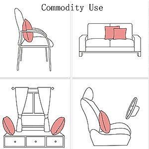 Teieas Elero 3D Leaf Shaped Throw Pillows Plant Pillow Novelty Plush Cushion Backrest Pillow Home Decoration for Car, Bedroom, Sofa, Couch, Living Room