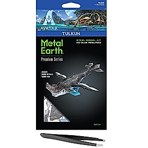 Fascinations Metal Earth Premium Series Avatar 2 Tulkun 3D Metal Model Kit Bundle with Tweezers